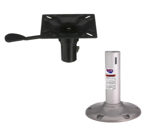 2 3/8 Post Pedestal Wise Fixed Height Boat Seat Pedestal - 6 Inch ...
