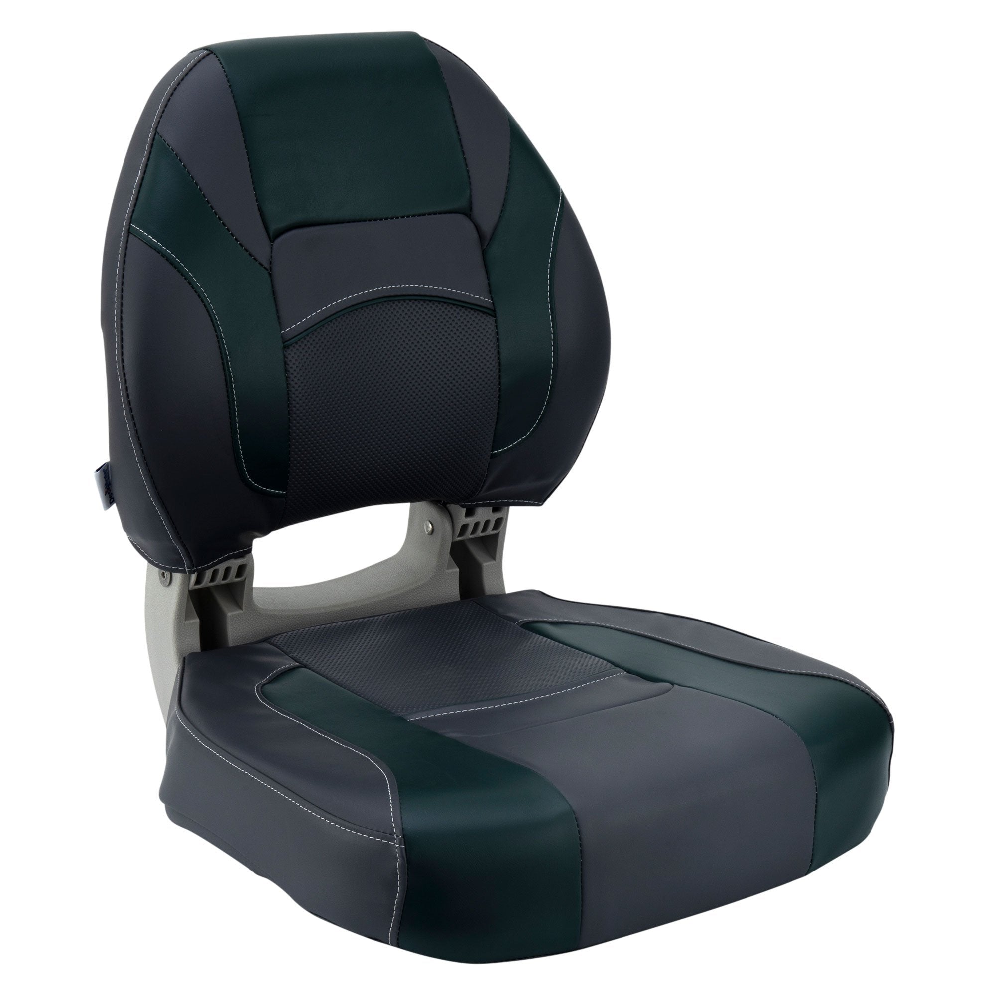 Bass Boat Seats DeckMate 2-Pack Folding – High Back, Charcoal/Green ...
